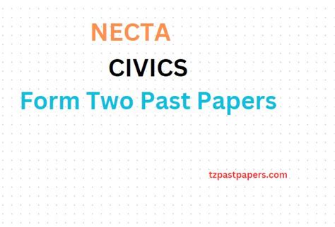 Civics Necta Form Two Past Papers Download Free Pdf Tzpastpapers