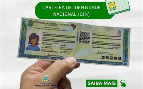 Emissão Da Nova Carteira De Identidade Nacional Cin Está Disponível