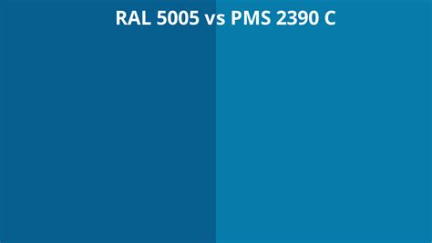 Ral 5005 Vs Pms 2390 C Ral Colour Chart Uk
