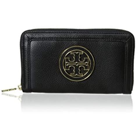 Tory Burch Amanda Continental Zip Around Long Wallet Black
