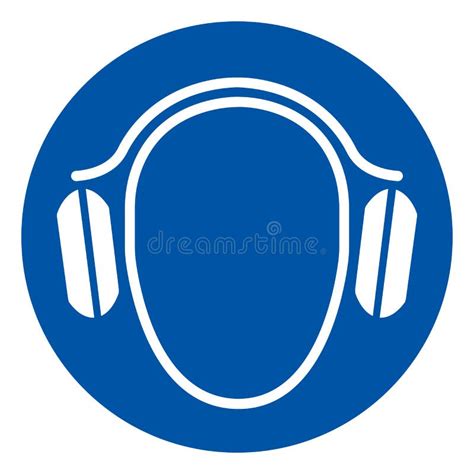 Wear Ear Protection Symbol Sign Vector Illustration Isolated On White