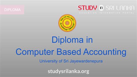 Diploma In Computer Based Accounting Usjp 2023