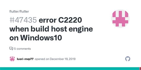 Error C2220 When Build Host Engine On Windows10 · Issue 47435