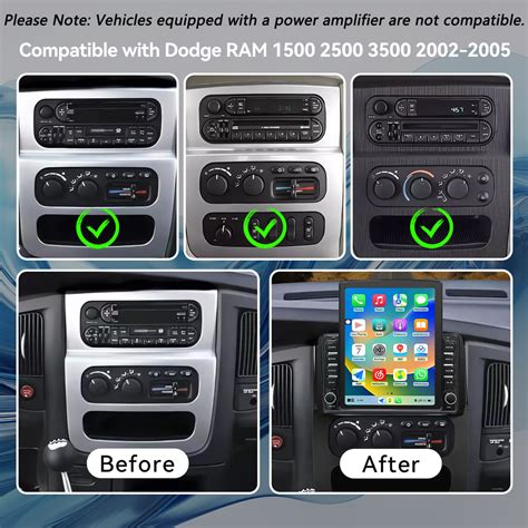 Android 14 Car Stereo Radio For Dodge Ram 1500 2500 3500 2002 2003 2004