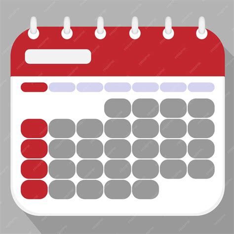 Monthly Calendar Icon Vector Illustration Premium Vector