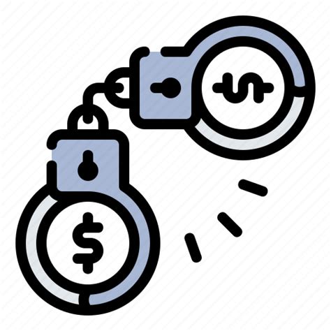 Handcuffs Bankrupt Debt Loan Coin Dollar Icon Download On Iconfinder