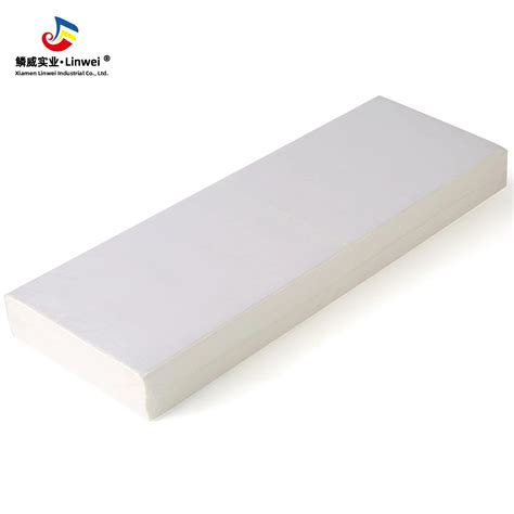 Fanfold Direct Thermal Labels Zebra Compatible Perforated White Blank