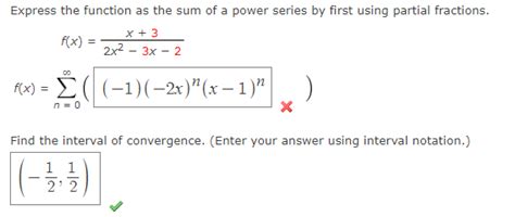 Solved Express the function as the sum of a power series by | Chegg.com