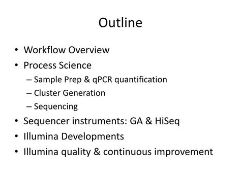 Ppt Genome Biology For Programmers Lecture Series Illumina Sequencing Powerpoint Presentation