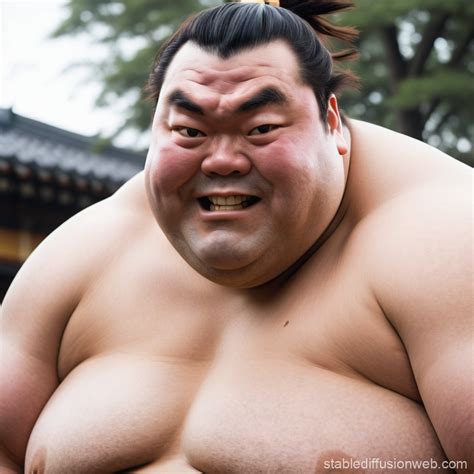 Sumo Wrestler Ura Being Cute Prompts Stable Diffusion Online