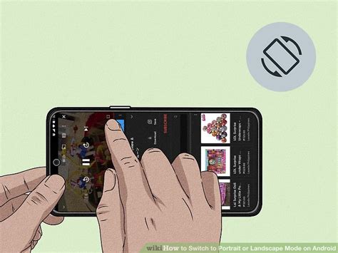 how to switch to portrait or landscape mode on android 5 steps