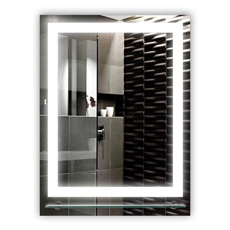 ᐉ Дзеркало з Led підсвіткою з поличкою 600х800 мм Sr 027 • Краща ціна в Києві Україні