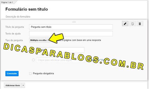 Criar Formulário ou Enquete para Blogs com o Google Drive