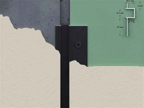 Купить Теневой П профиль разделительный для стен и потолка ПО 191 черный матовый 2 7 м в Москве