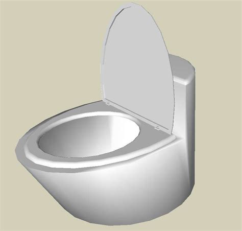 Sanitary Sitting Toilet 3d Model Layout CAD Block Sketch Up File