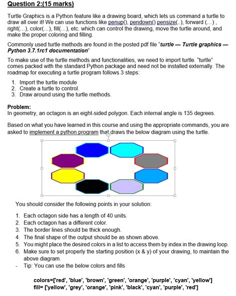 SOLVED Turtle Graphics Is A Python Feature Like A Drawing Board Which