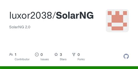 Github Luxor2038solarng Solarng 20