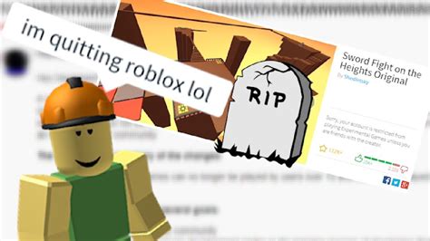 Rip Classic Roblox Games Youtube