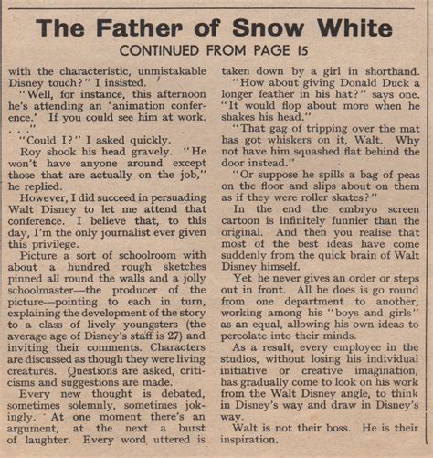 Filmic Light Snow White Archive 1938 To Day Magazine Father Of Snow