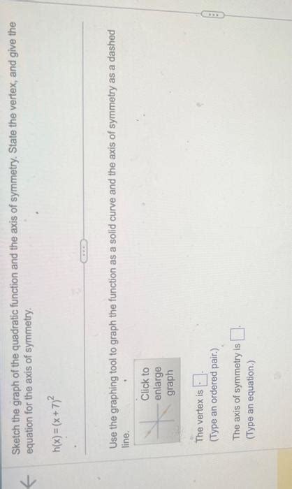 Solved Sketch The Graph Of The Quadratic Function And The