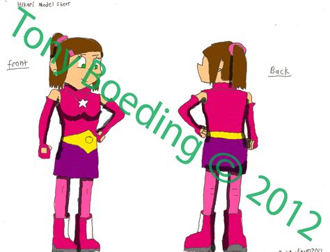 Hikari Model Sheet Copyright By Tmntony On Deviantart