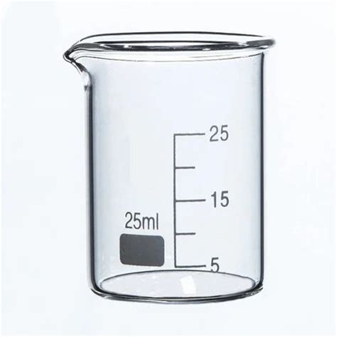 Round A One Borosilicate Glass Beaker 25ml Model Namenumber Aos B 3