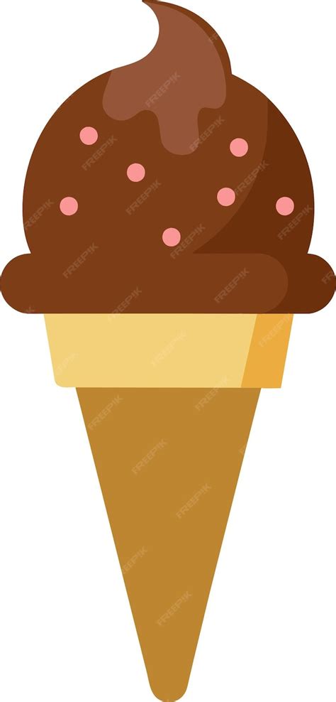 Premium Vector Delicious Chocolate Ice Cream Vector Illustration