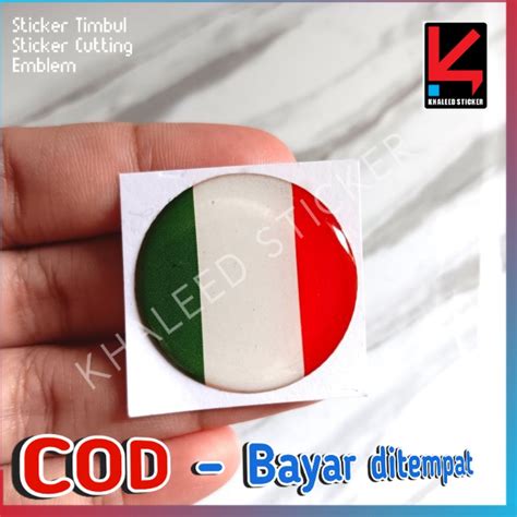 Jual Sticker Emblem Kaliper Rem Logo Italia Stiker Timbul Aksesoris