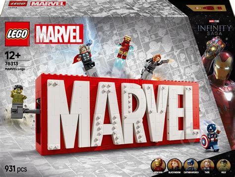 ᐉ Конструктор LEGO Super Heroes Marvel Логотип и минифигурки MARVEL ...