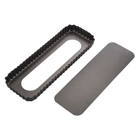 Masterpro Ns Loose Base Fluted Rectangular Flanquiche Tin Living In