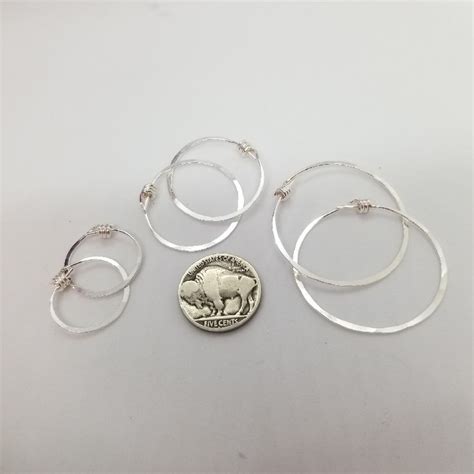 Silver Bench Jewelry Sterling Silver Hoops Medium E157