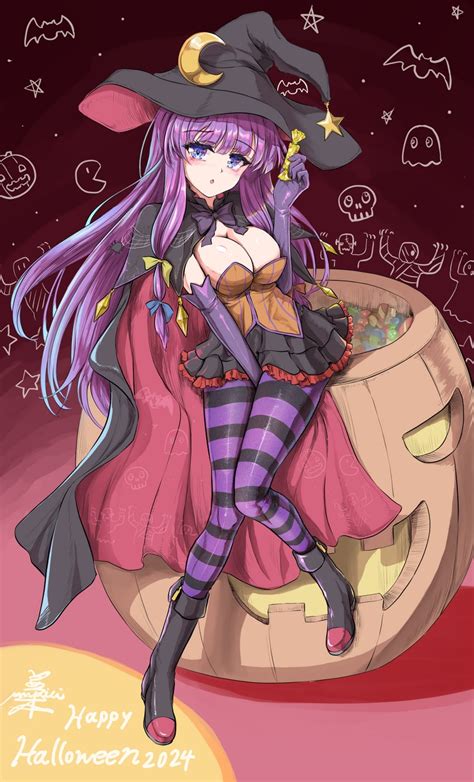 Patchouli Knowledge Touhou Drawn By Namikiremiter00 Danbooru