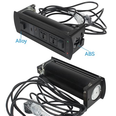 Concealed Electric Universal Fast Charger Rotary Socket With Usb A C