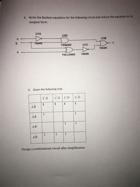 Solved Write The Boolean Equations For The Following Circuit