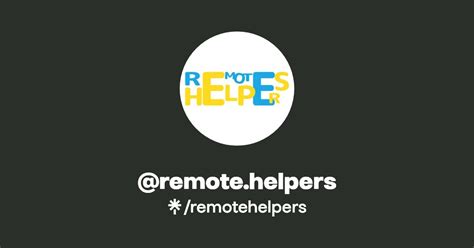 Remotehelpers Twitter Instagram Facebook Linktree