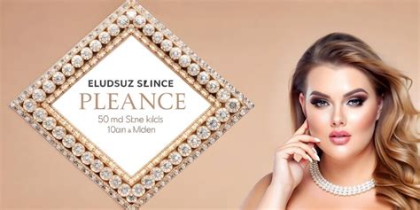 3d Plus Size Model Diamond Border Frame With Elegance Text Concept As A