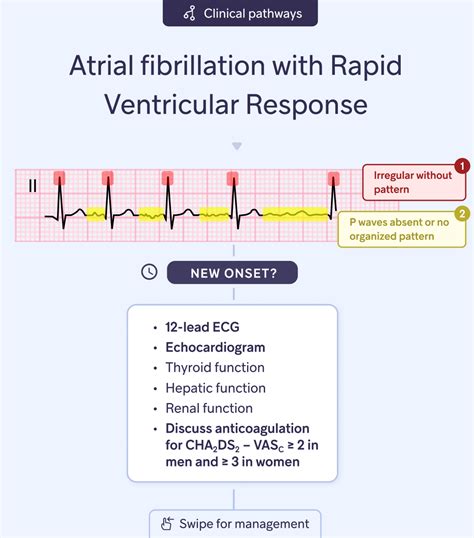 Pathway 🫀 Afib With Rvr Diagnosis And Management 🔹 Dx