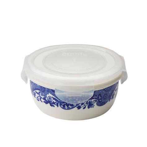 Spode Blue Italian Round Sealable Storage Container Medium Portmeirion Malaysia Official