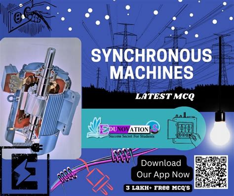 synchronous machines electrical engineering gk mcq mcqs multiple