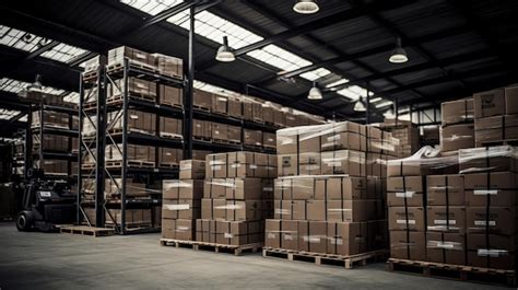 Premium AI Image Warehouse Product Labeling Process Efficiently