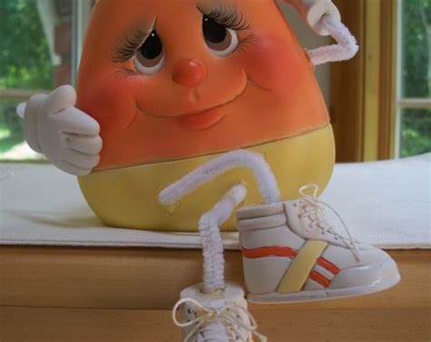 Halloween Ceramic Candy Corn Noggin Halloween Decoration Etsy