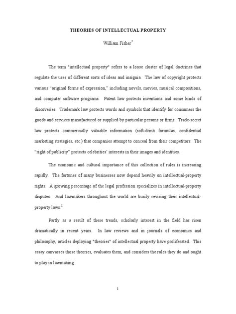 Intellectual Property Theory Pdf