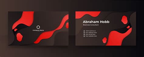 현대 창조적이고 깨끗한 다채로운 명함 디자인 템플릿 트렌디 한 단순한 추상 기하학적 세련된 웨이브 라인이있는 고급 우아한 명함 디자인 배경 벡터 일러스트 레이 션 0명에