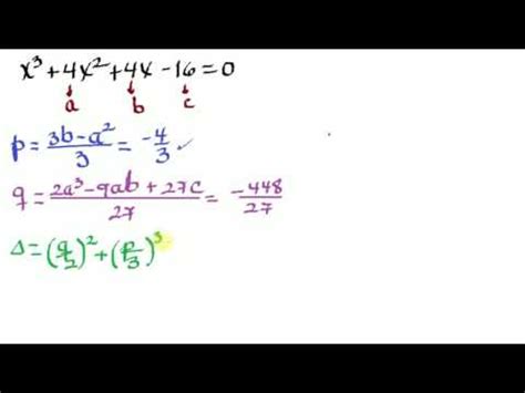 M Todo De Cardano Para Resolver Ecuaciones C Bicas Youtube