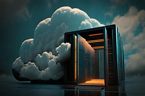 Premium Ai Image Visualize The Power Of Cloud Computing With This Futuristic Illustration