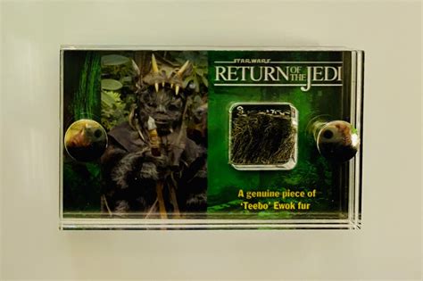Star Wars Return Of The Jedi Teebo Ewok Fur Swatch Mini Display Etsy