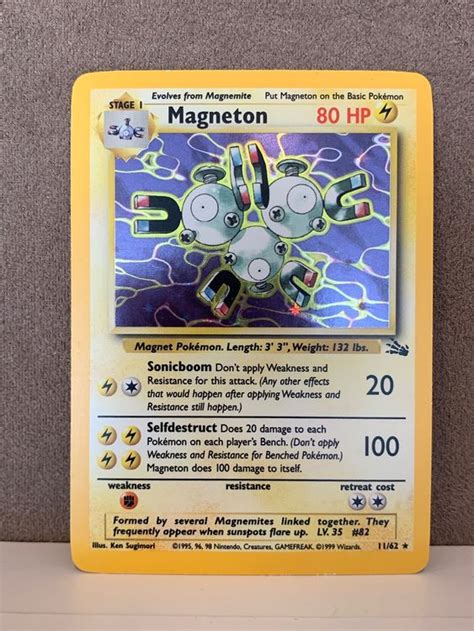 1162 Magneton Holo Eng Pokemon Fossil Kaufen Auf Ricardo