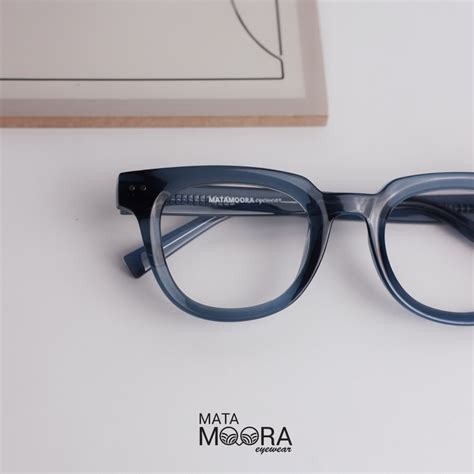 Jual Kacamata Frame Tebal Tipe Beryl Bold Bulat Lensa Bening