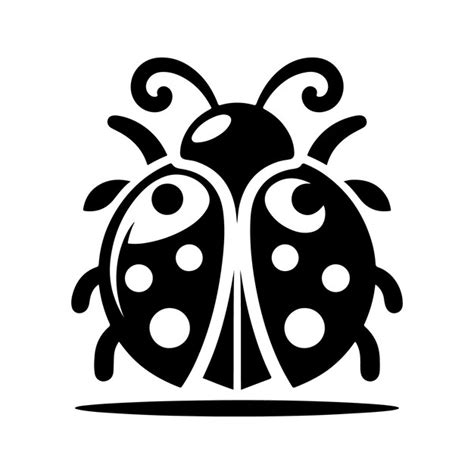 레이디버그 실루 터 일러스트레이션 프리미엄 Ai 생성 벡터