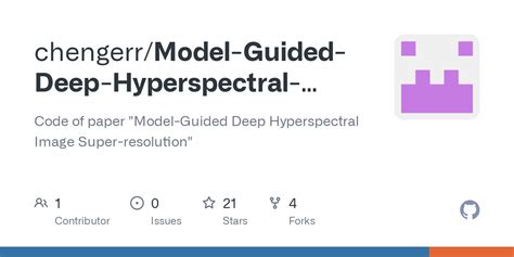 GitHub Chengerr Model Guided Deep Hyperspectral Image Super Resolution Code Of Paper Model